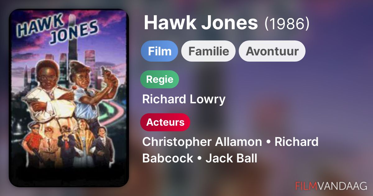Hawk Jones (film, 1986) - FilmVandaag.nl