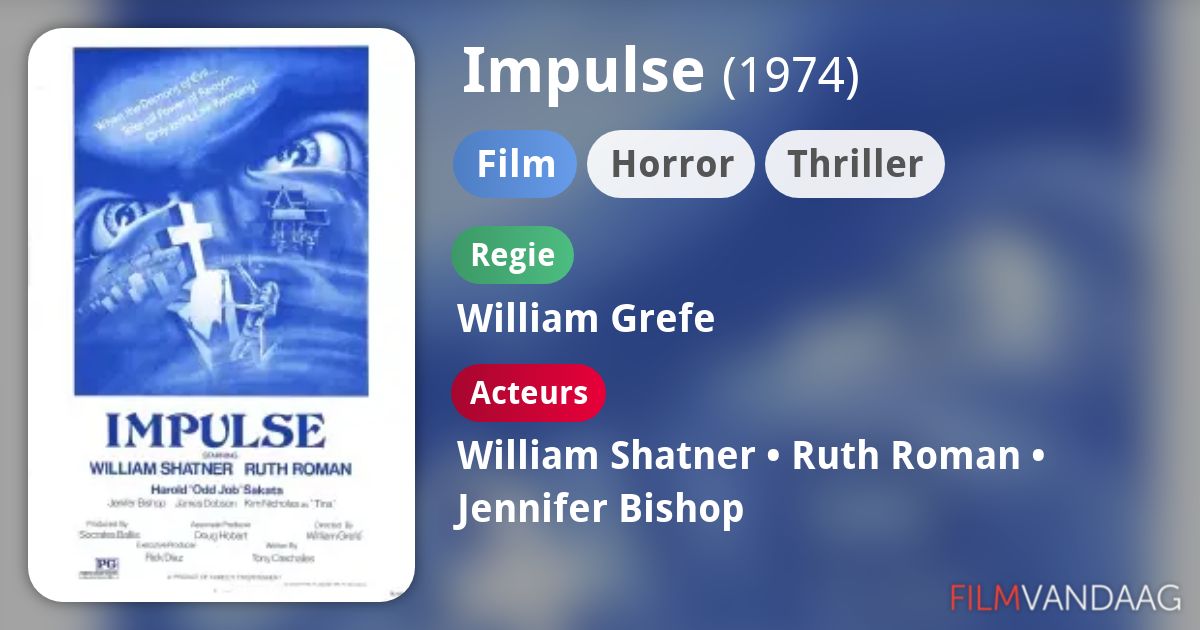 Impulse (film, 1974) - FilmVandaag.nl