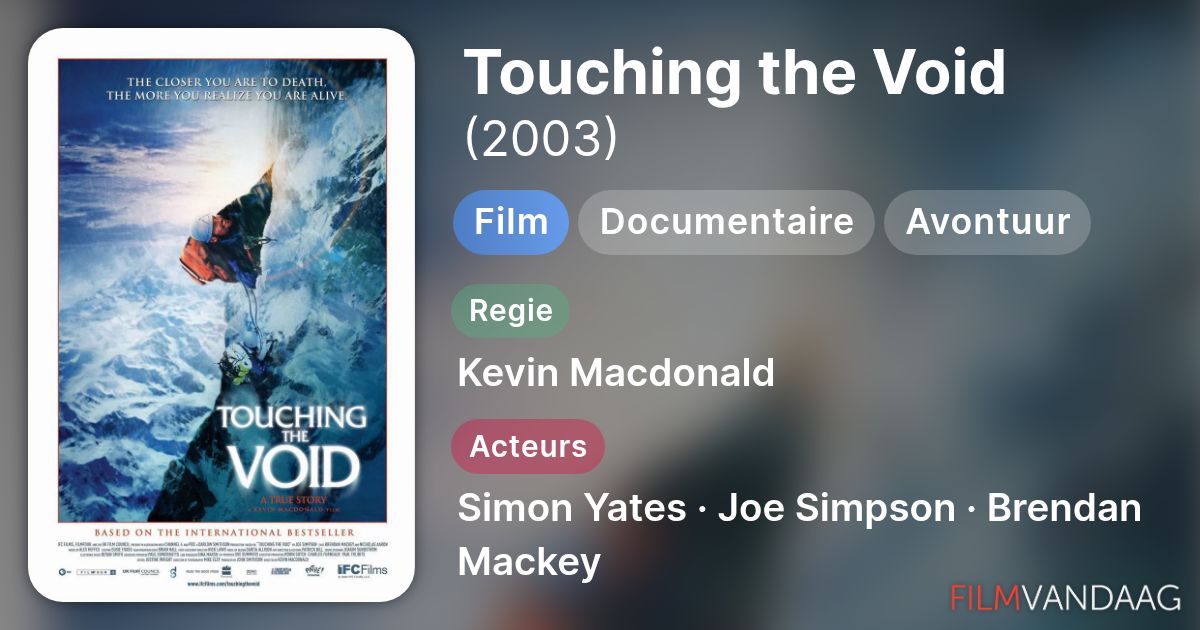 Touching the Void (film, 2003) - FilmVandaag.nl