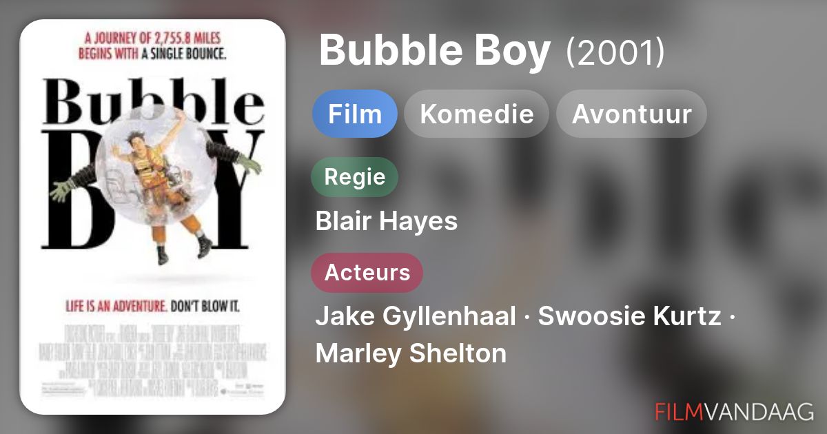 Bubble Boy (film, 2001) - FilmVandaag.nl
