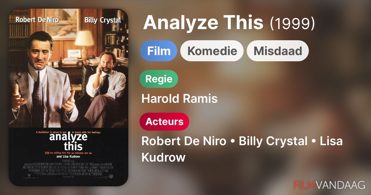 Analyze This (film, 1999) - FilmVandaag.nl