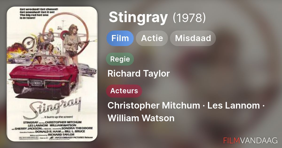 Stingray (film, 1978) - FilmVandaag.nl