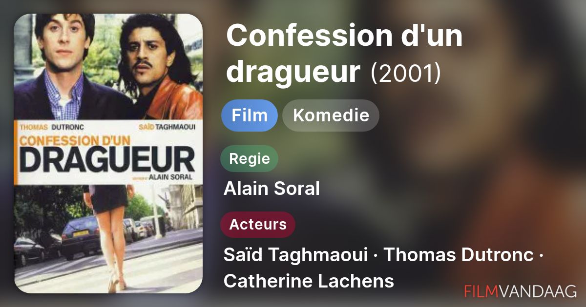 Confession d'un dragueur (film, 2001) - FilmVandaag.nl