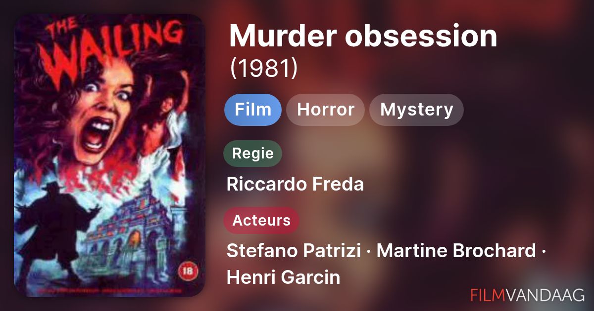 Murder obsession (film, 1981) - FilmVandaag.nl