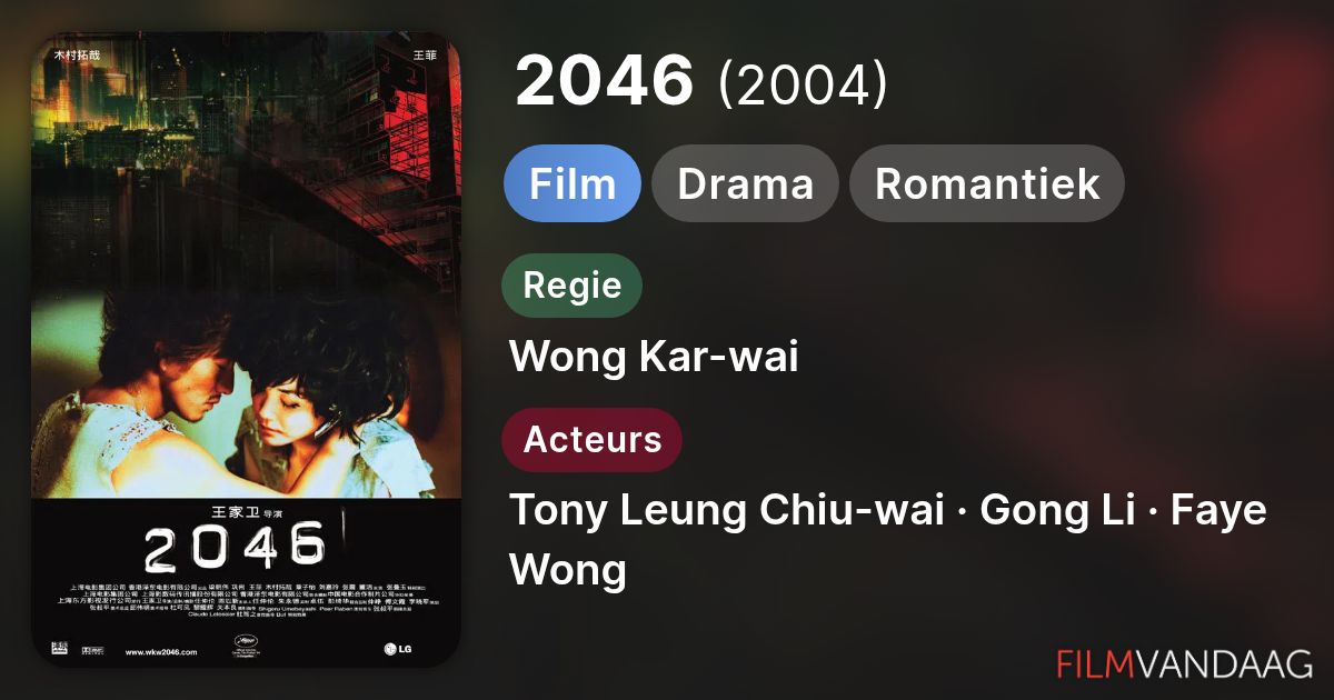2046 (film, 2004) - FilmVandaag.nl