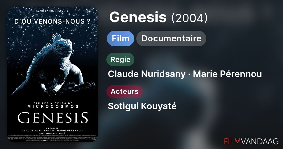 Genesis (film, 2004) - FilmVandaag.nl