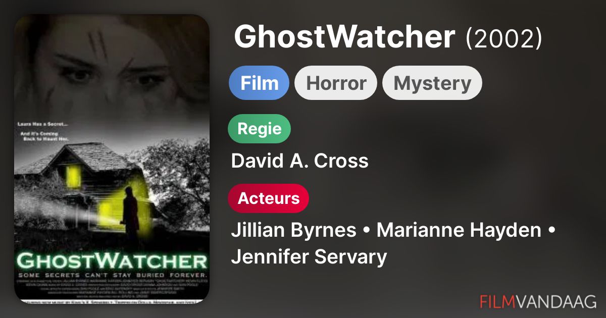 GhostWatcher (film, 2002) - FilmVandaag.nl