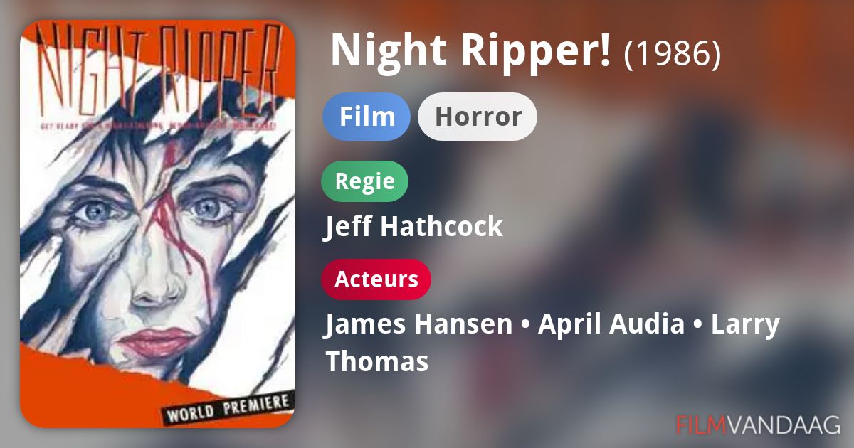Night Ripper! (film, 1986) - FilmVandaag.nl