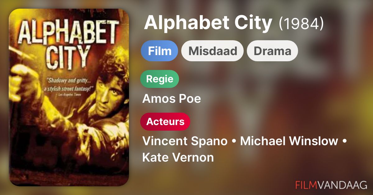 Alphabet City (film, 1984) - FilmVandaag.nl