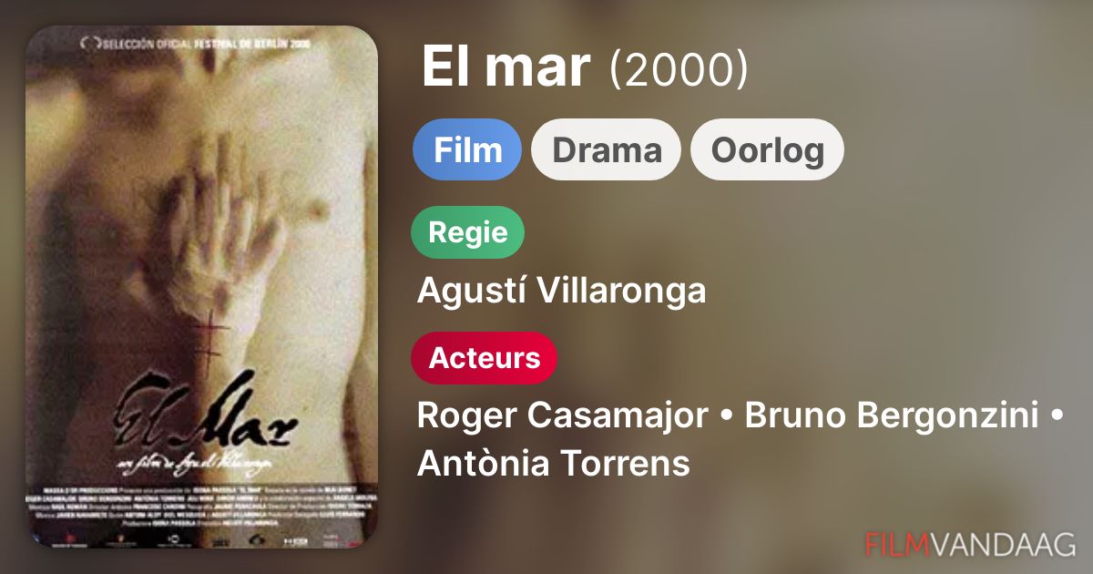 El mar (film, 2000) kopen op dvd of blu-ray - FilmVandaag.nl