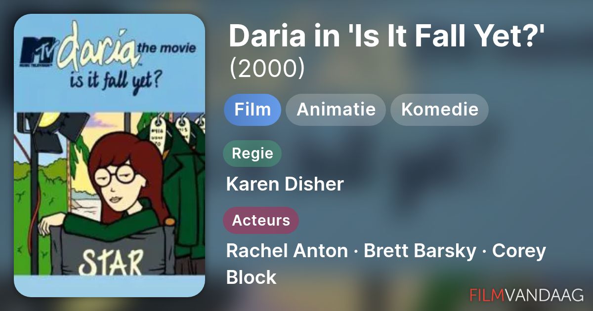 Daria in 'Is It Fall Yet?' (film, 2000) - FilmVandaag.nl
