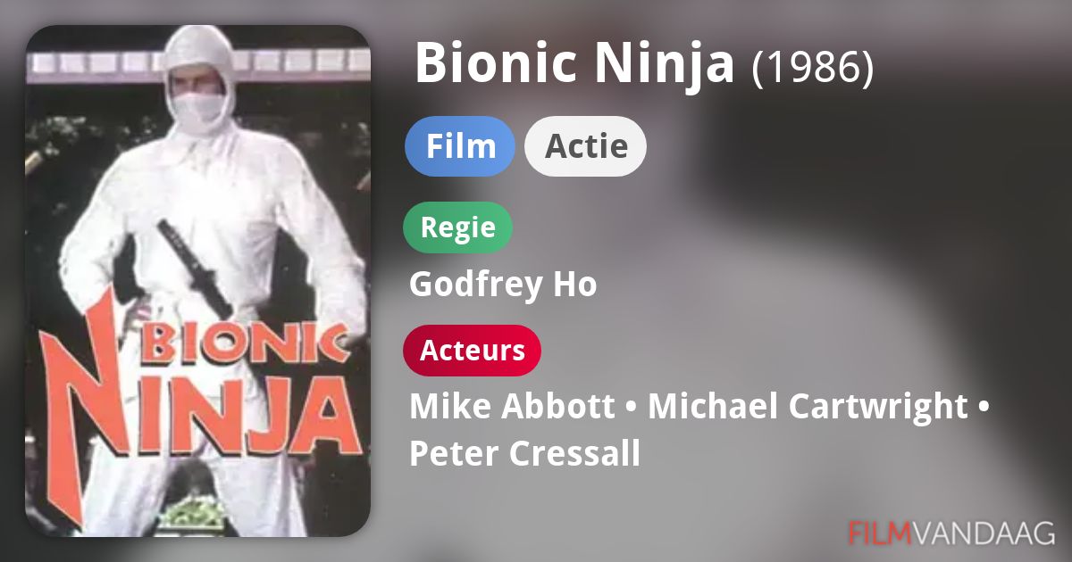 Bionic Ninja (film, 1986) - FilmVandaag.nl