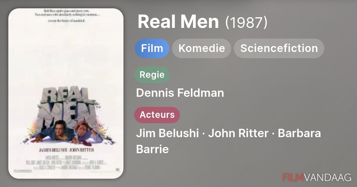 Real Men (film, 1987) - FilmVandaag.nl