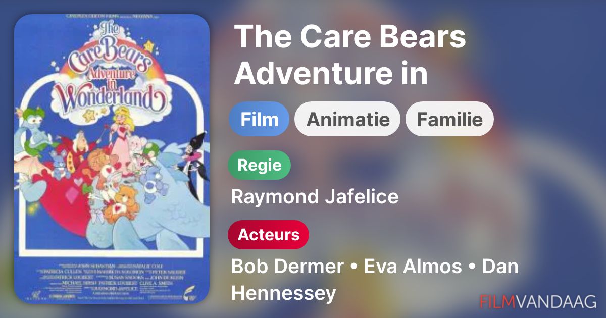 The Care Bears Adventure in Wonderland (film, 1987) Nu Online Kijken ...