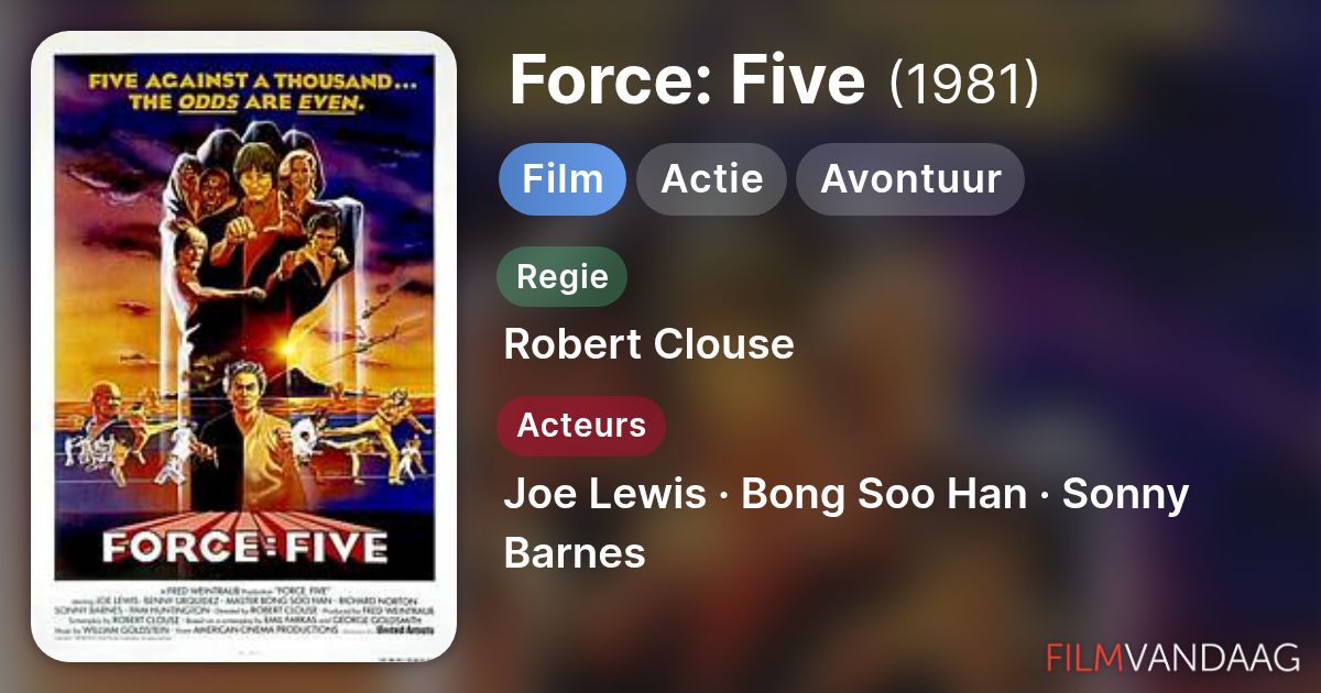 Force: Five (film, 1981) - FilmVandaag.nl
