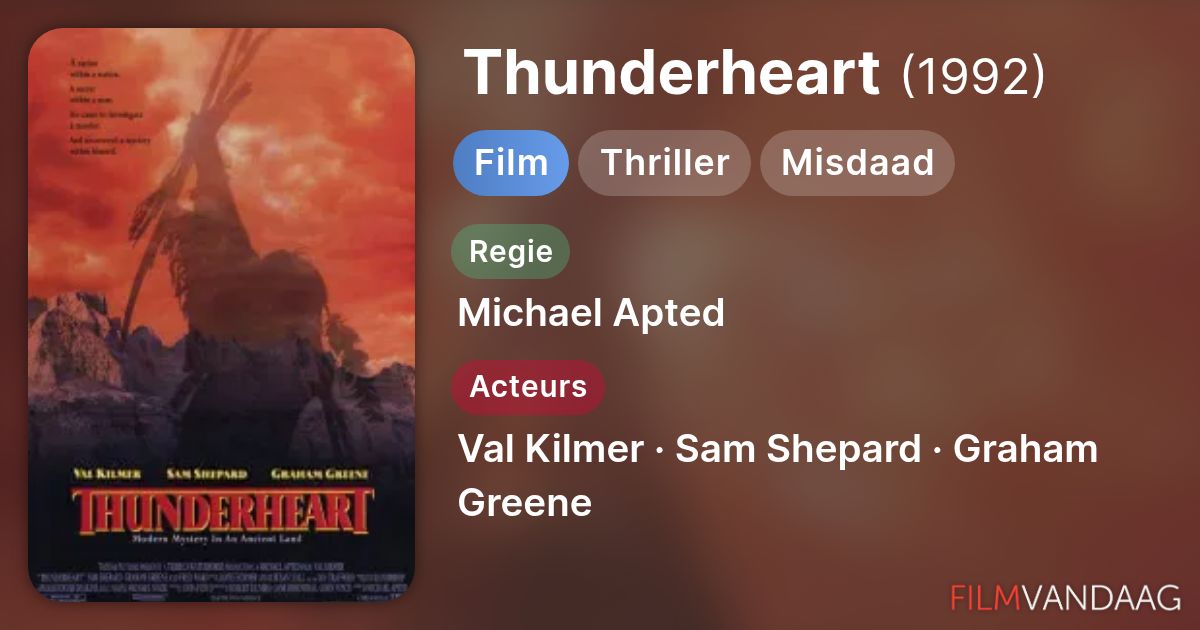 Thunderheart (film, 1992) - FilmVandaag.nl
