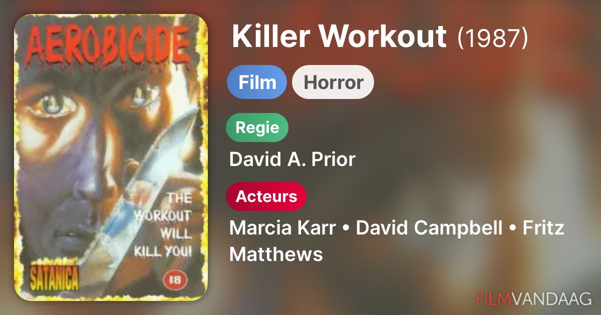 Killer Workout (film, 1987) - FilmVandaag.nl