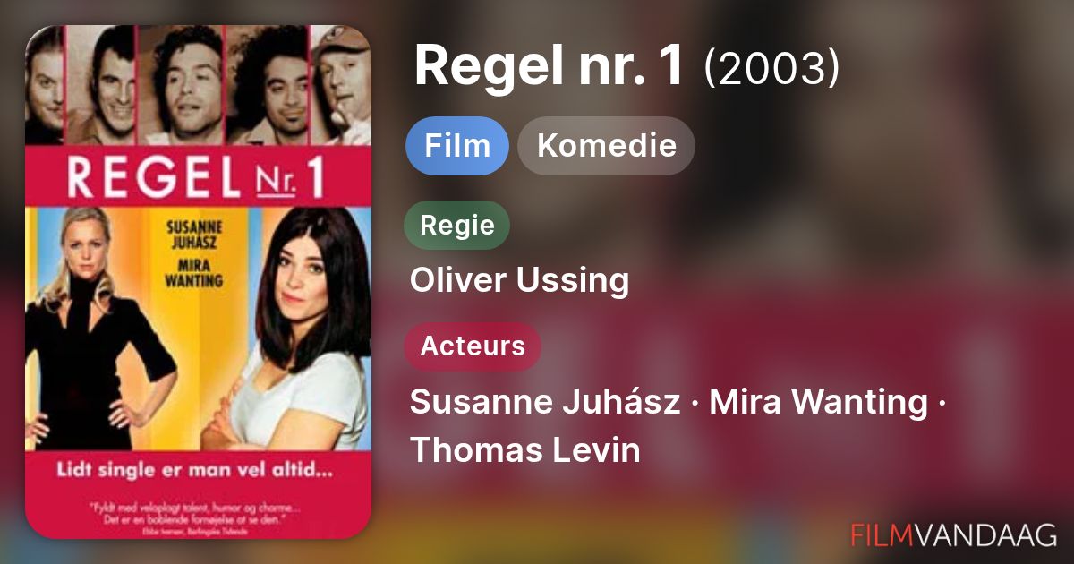 Regel nr. 1 (film, 2003) - FilmVandaag.nl