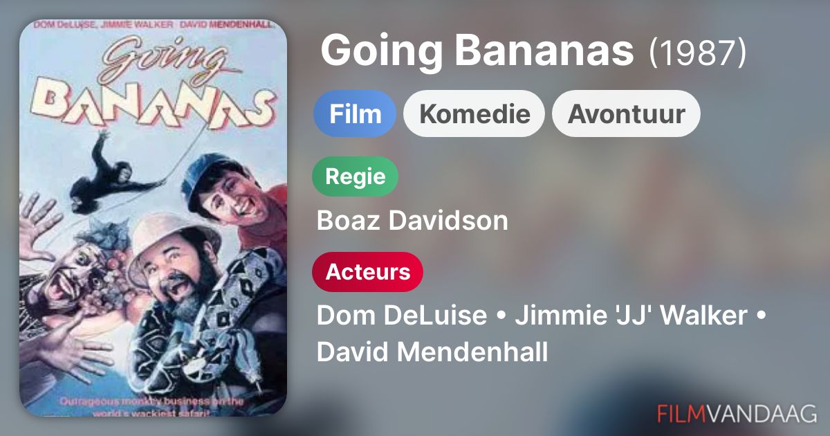 Going Bananas (film, 1988) - FilmVandaag.nl