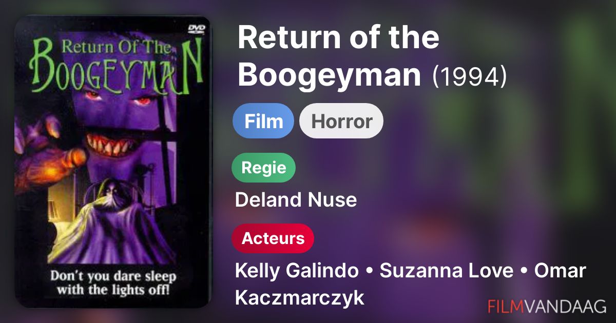 Return of the Boogeyman (film, 1994) Nu Online Kijken - FilmVandaag.nl