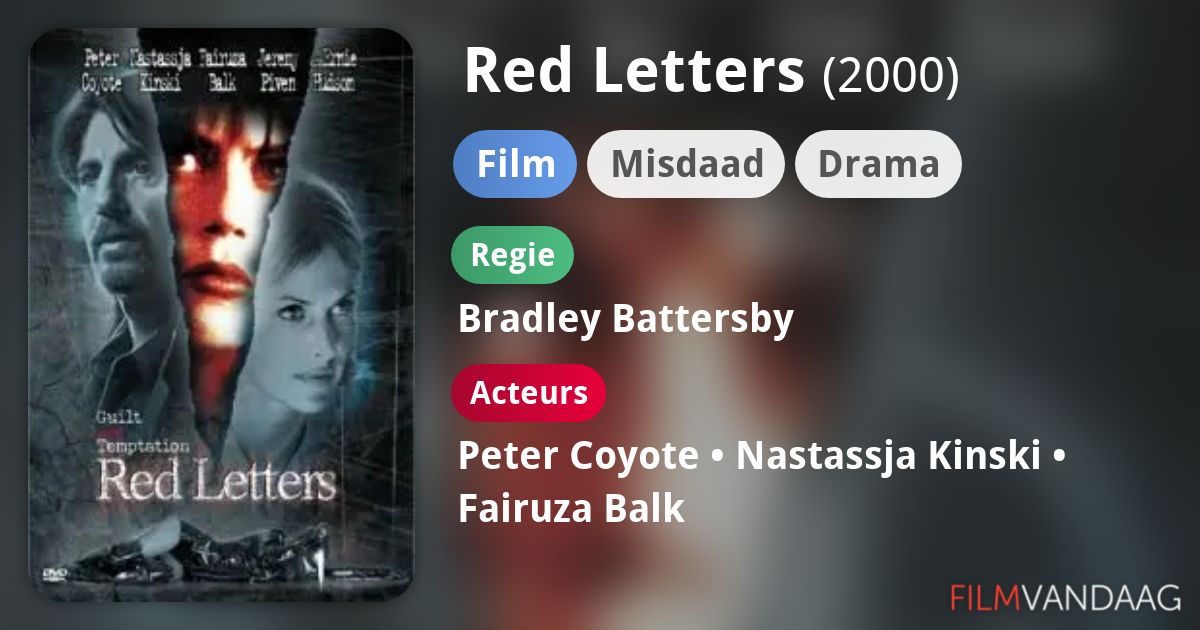 Red Letters (film, 2000) - FilmVandaag.nl