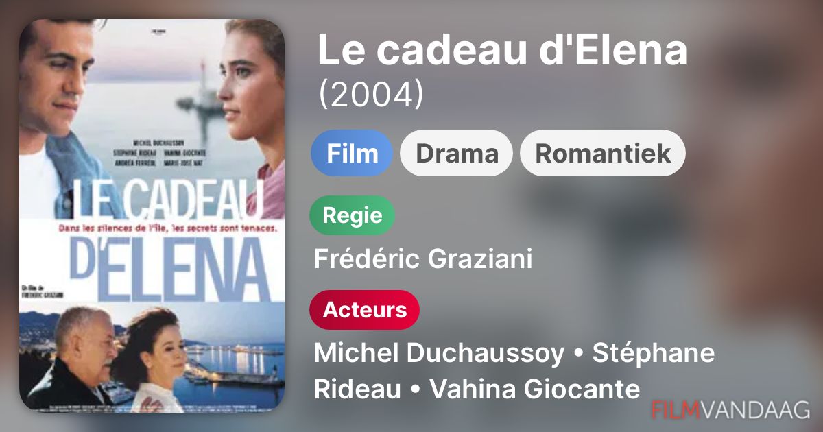 Le cadeau d'Elena (film, 2004) - FilmVandaag.nl