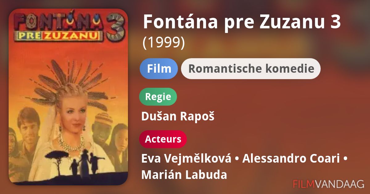 Fontána pre Zuzanu 3 (film, 1999) - FilmVandaag.nl