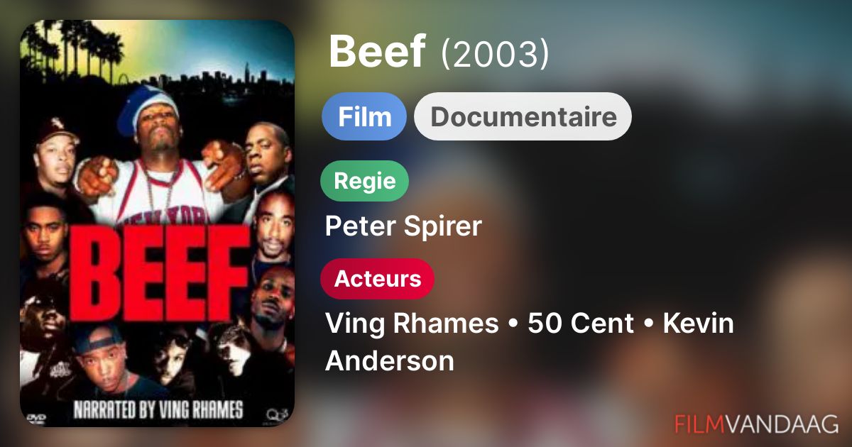 Beef (film, 2003) - FilmVandaag.nl