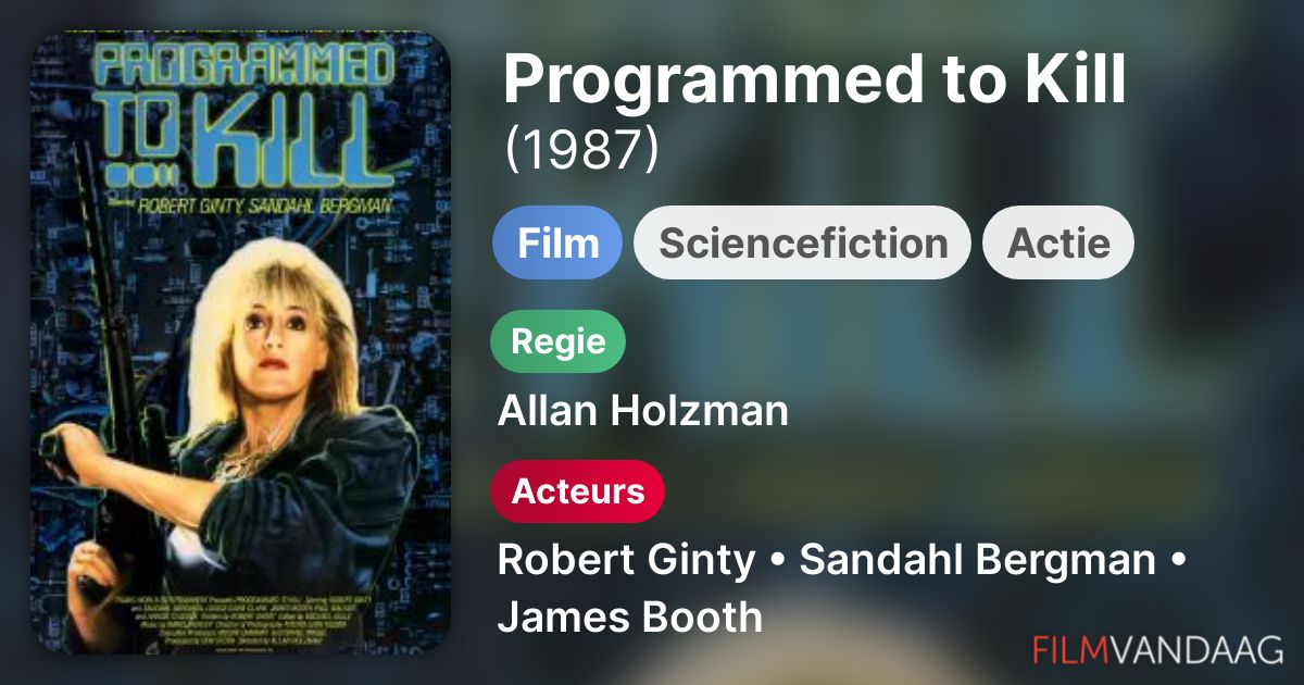 Programmed to Kill (film, 1987) - FilmVandaag.nl