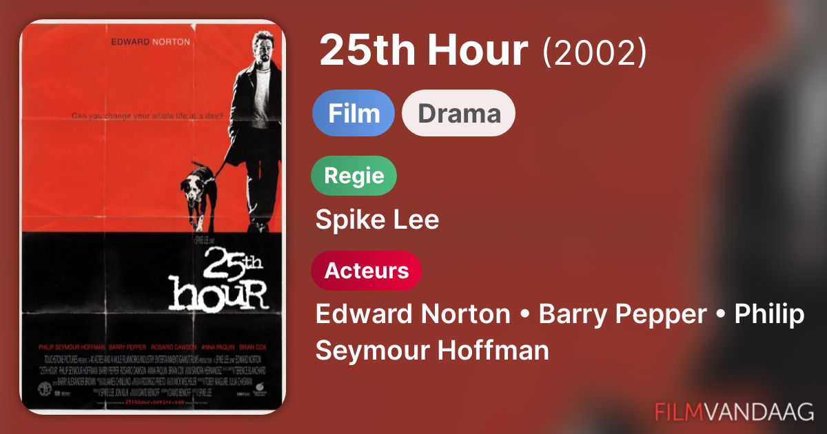 25th Hour (film, 2002) - FilmVandaag.nl