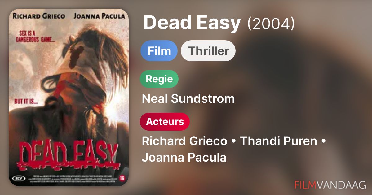 Dead Easy (film, 2004) - FilmVandaag.nl