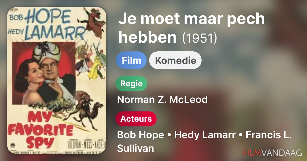 Je moet maar pech hebben (film, 1951) - FilmVandaag.nl