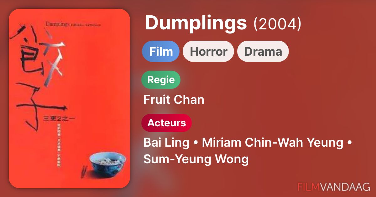 Dumplings (film, 2004) - FilmVandaag.nl