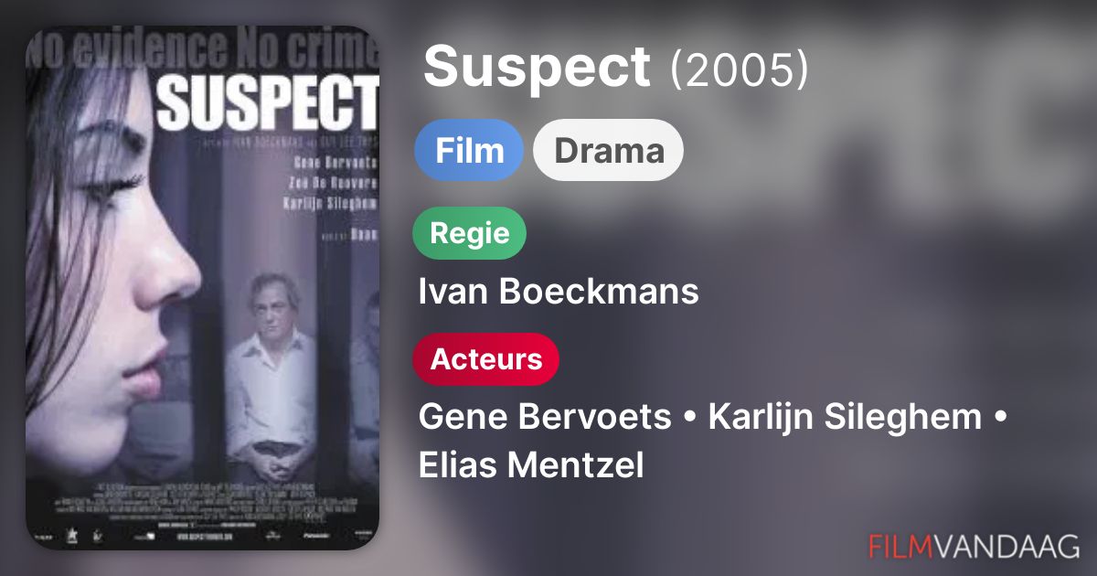 Suspect (film, 2005) kopen op dvd of blu-ray - FilmVandaag.nl