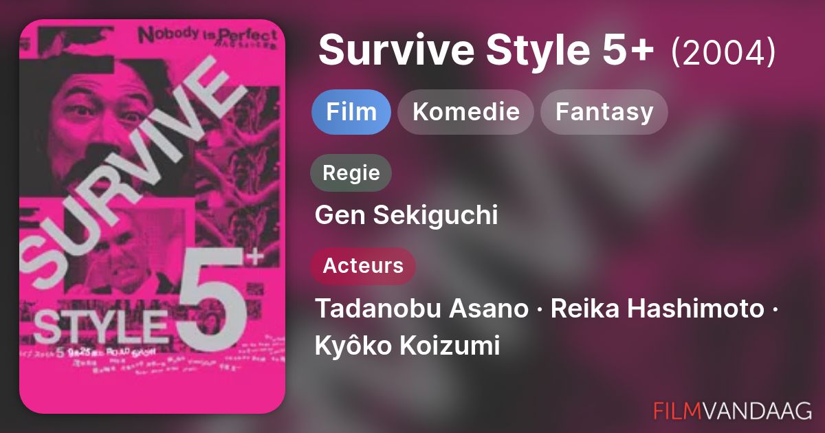Survive Style 5+ (film, 2004) - FilmVandaag.nl