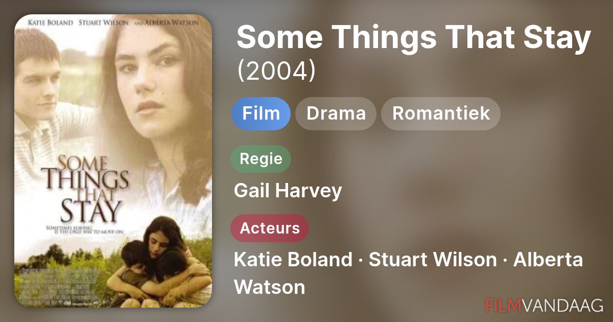 Some Things That Stay (film, 2004) - FilmVandaag.nl