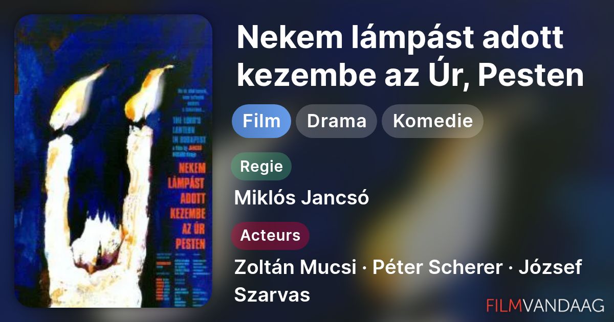 Nekem lámpást adott kezembe az Úr, Pesten (film, 1998) - FilmVandaag.nl