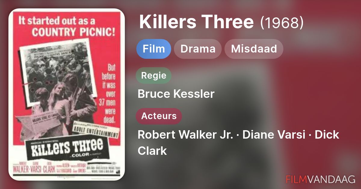 Killers Three (film, 1968) - FilmVandaag.nl