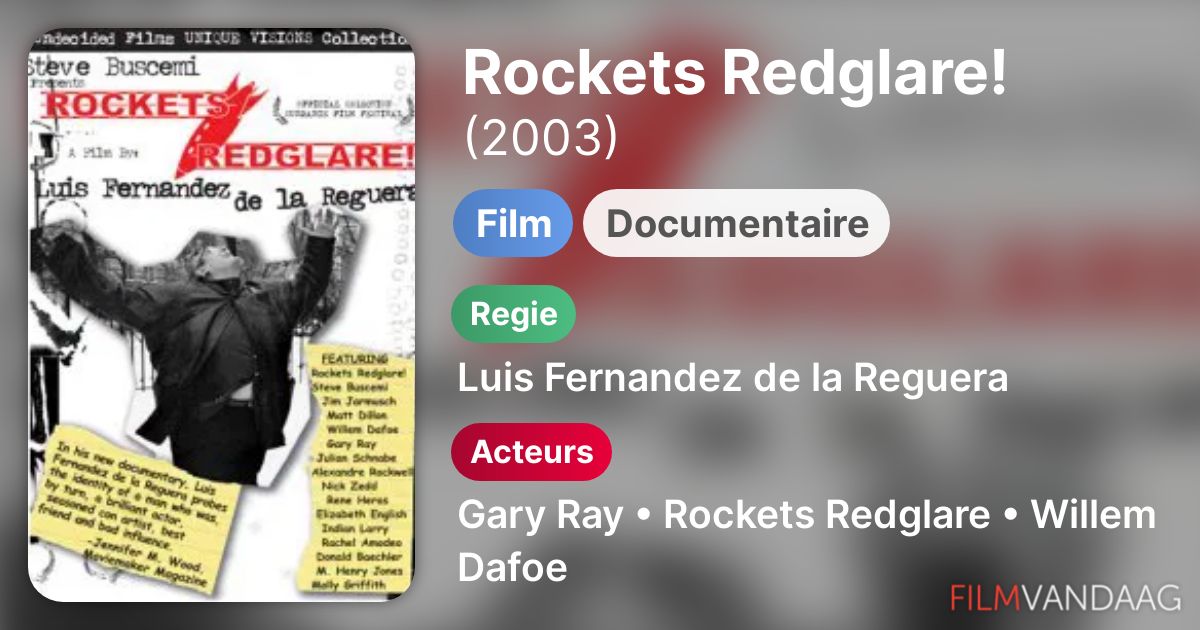 Rockets Redglare! (film, 2003) - FilmVandaag.nl