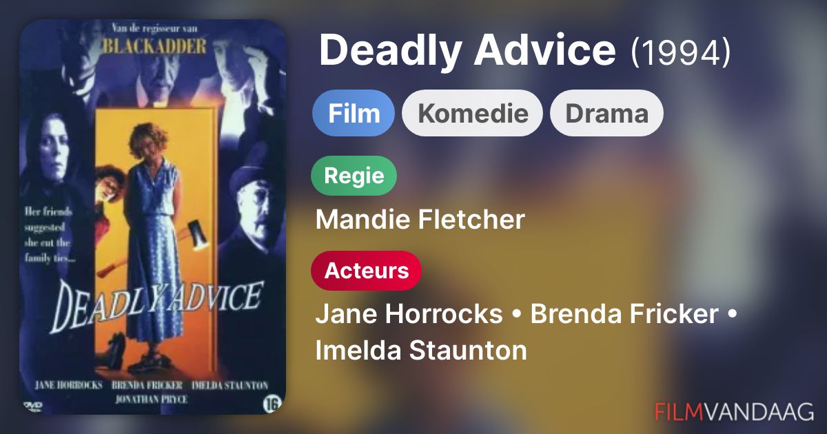 Deadly Advice (film, 1993) Nu Online Kijken - FilmVandaag.nl