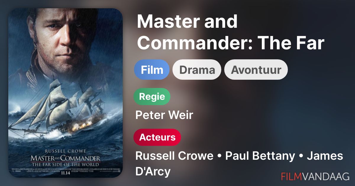 Master and Commander: The Far Side of the World (film, 2003 ...