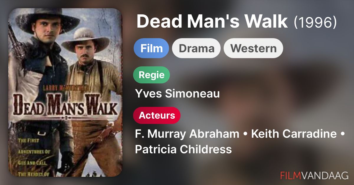 Dead Man's Walk (film, 1996) - FilmVandaag.nl
