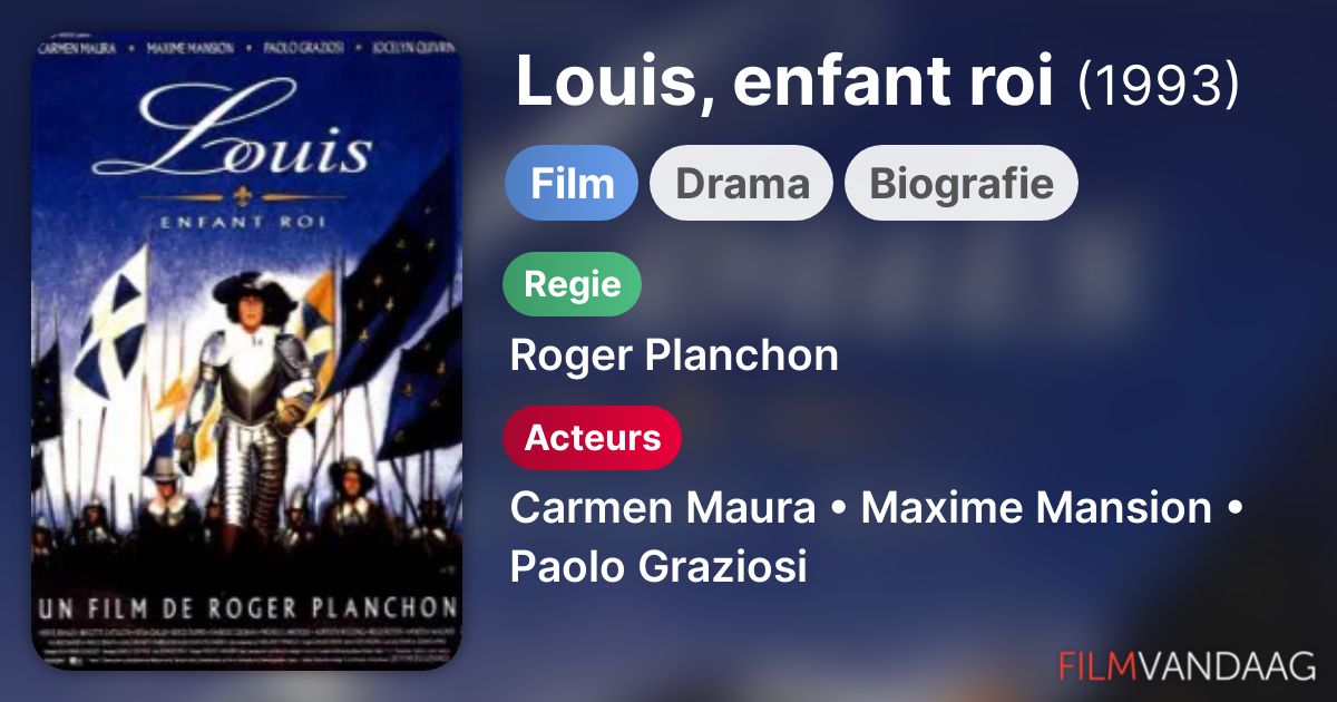 Louis, enfant roi (film, 1993) - FilmVandaag.nl