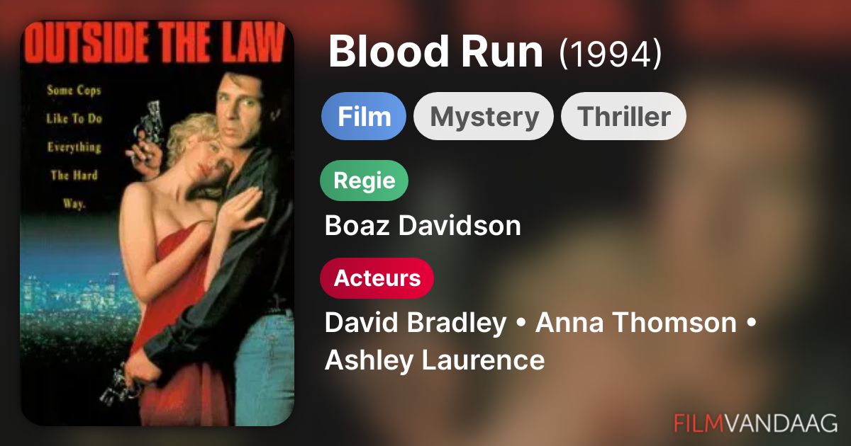 Blood Run (film, 1994) - FilmVandaag.nl