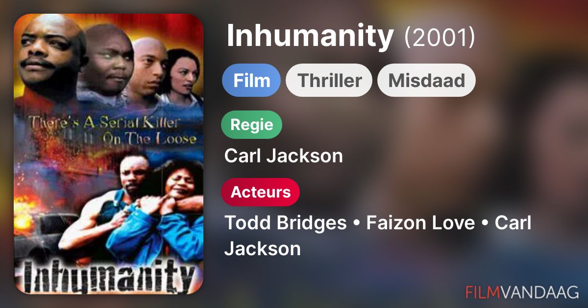 Inhumanity (film, 2001) - FilmVandaag.nl
