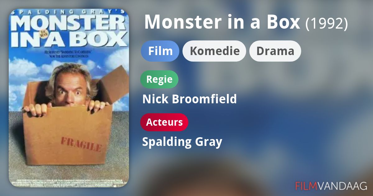 Monster in a Box (film, 1992) - FilmVandaag.nl