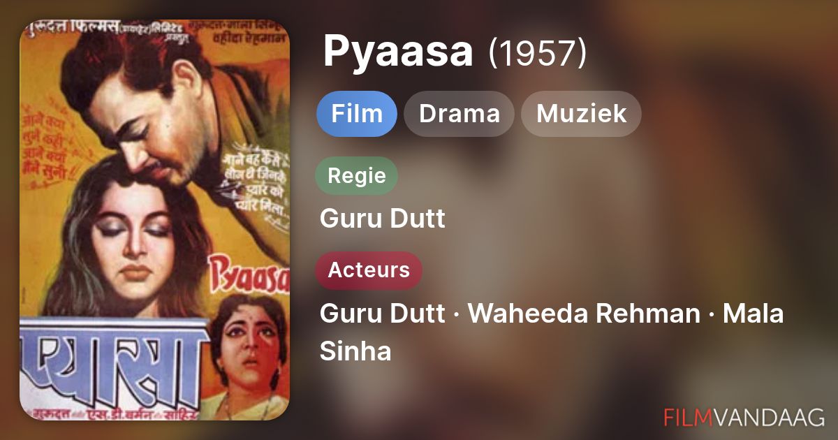 Pyaasa (film, 1957) - FilmVandaag.nl