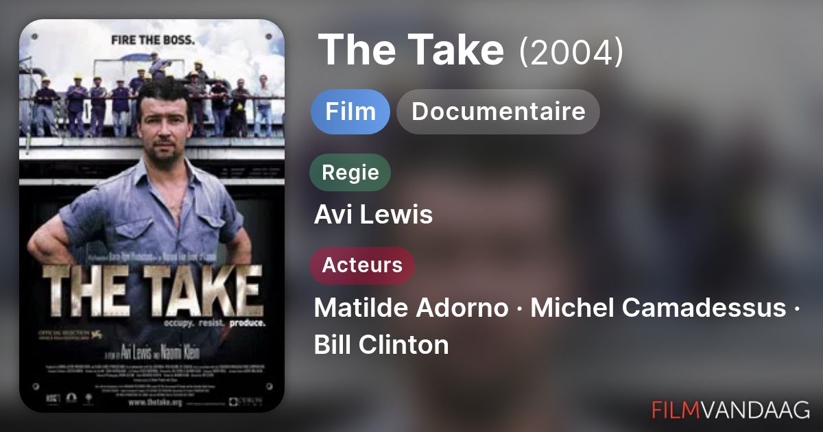 The Take (film, 2004) - FilmVandaag.nl