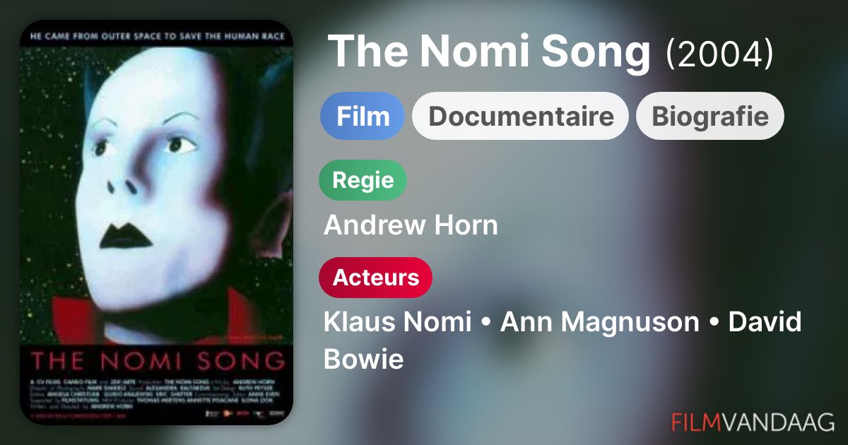 The Nomi Song (film, 2004) - FilmVandaag.nl
