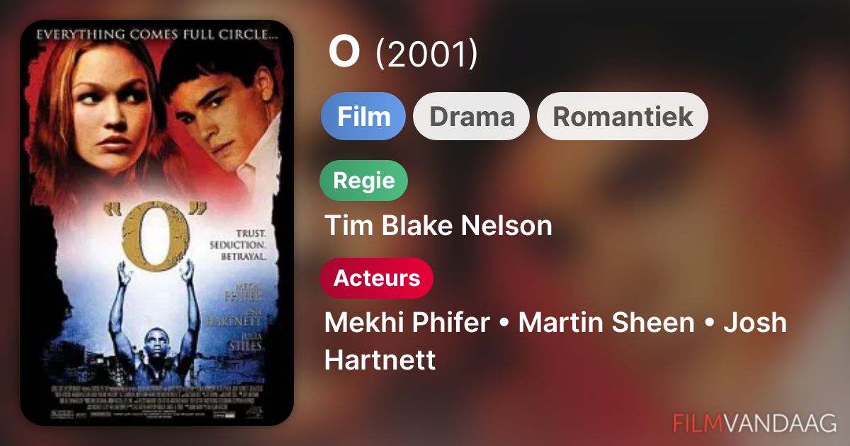 O (film, 2001) - FilmVandaag.nl
